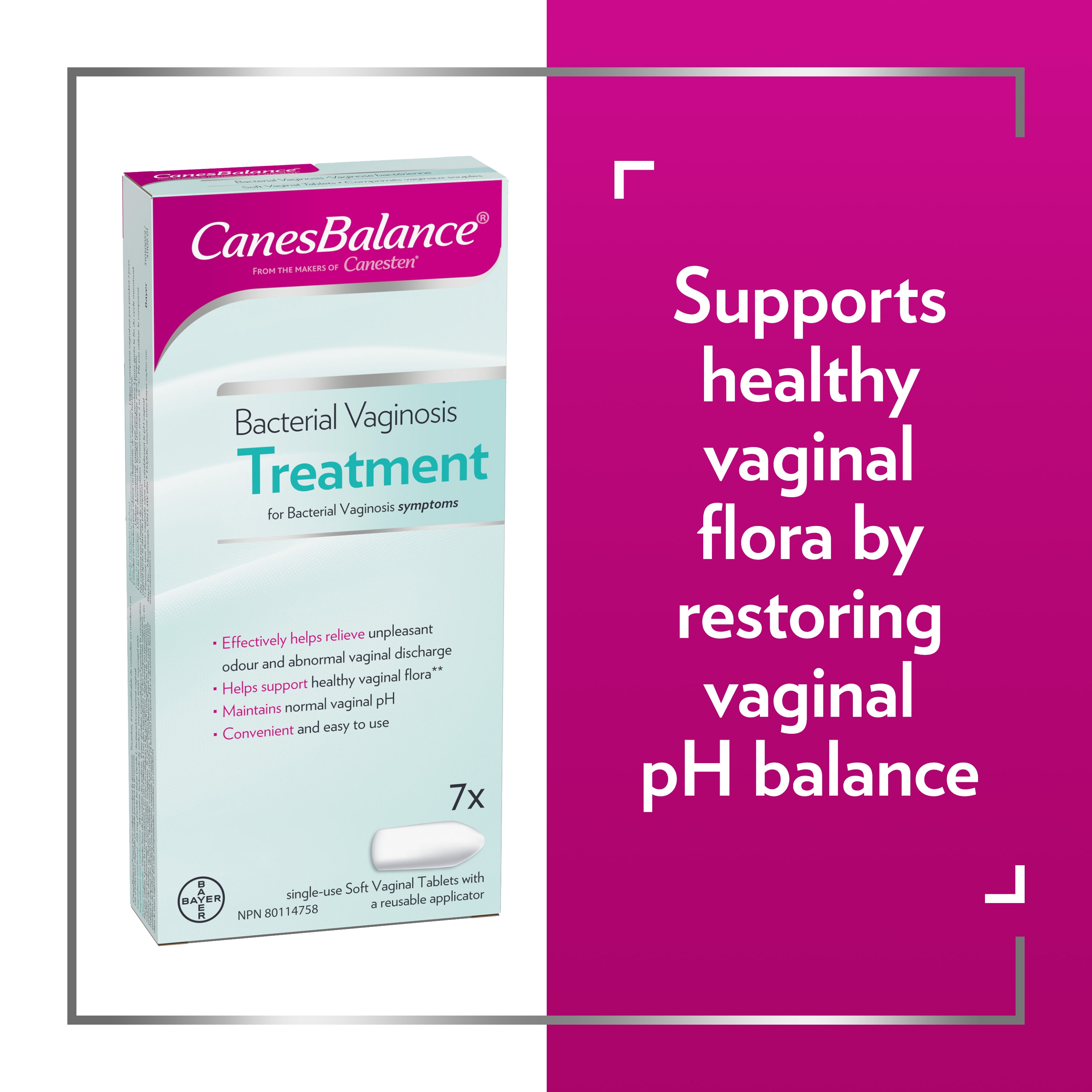CanesBalance Soft Vaginal Tablets | Bacterial Vaginosis